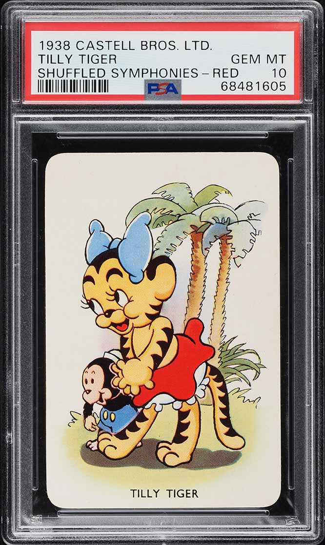 1938 Disney Castell Bros. Shuffled Symphonies Red Tilly Tiger PSA 10 ...
