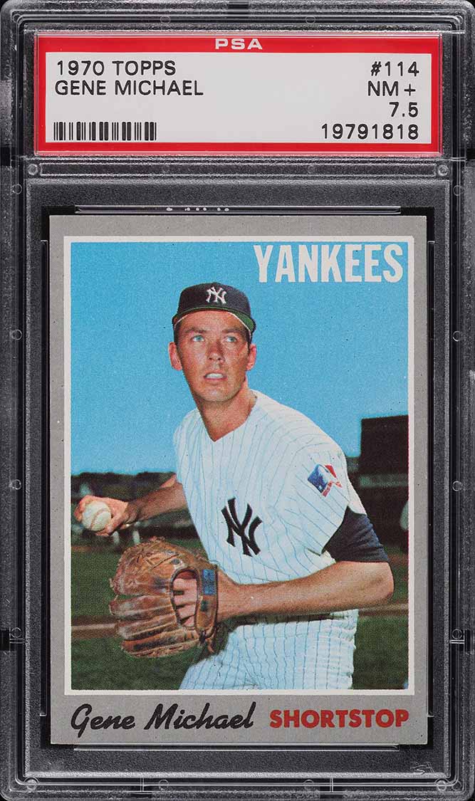 1970 Topps Gene Michael #114 PSA 7.5 NRMT+ on Fanatics Collect