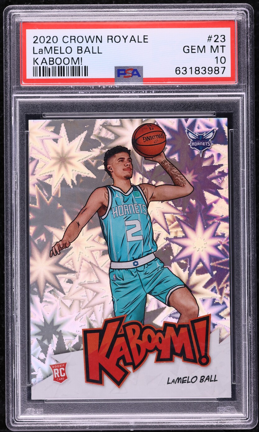2020 Crown Royale Kaboom! LaMelo Ball ROOKIE #23 PSA 10 GEM MINT on ...