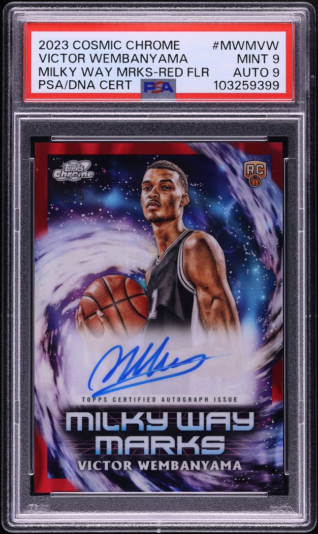 2023 Topps Chrome Cosmic Milky Way Marks Red Flare Victor Wembanyama ...