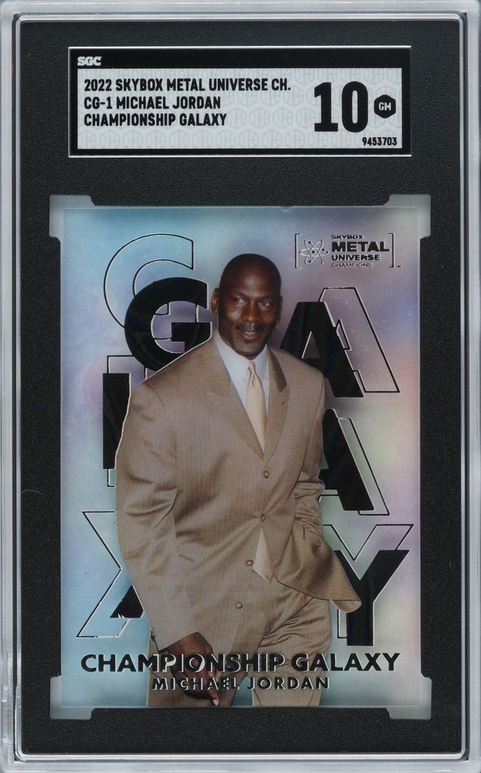 2022 Metal Universe Champions Championship Galaxy Michael Jordan SGC 10 ...