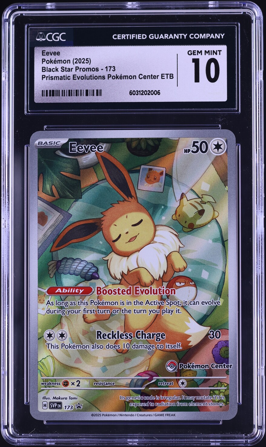 2025 Pokemon Black Star Promo Prismatic Evolutions Center ETB Eevee ...