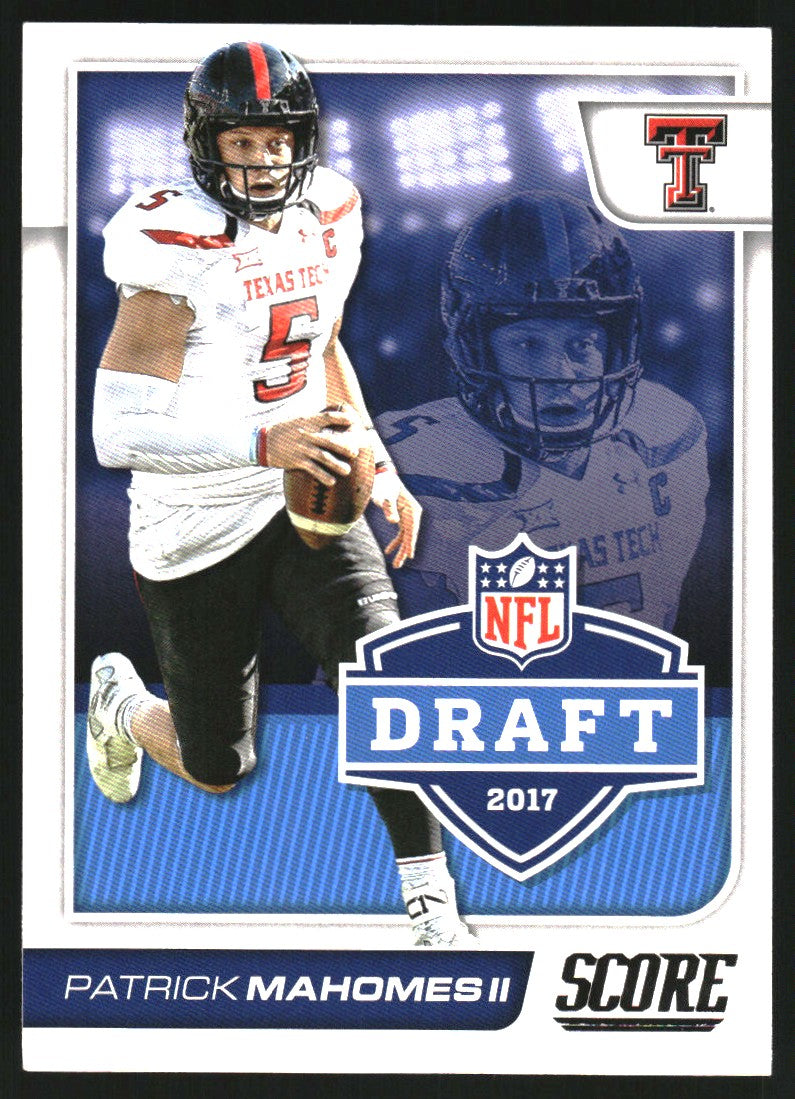 2017 Score NFL Draft #2 Patrick Mahomes II RC Rookie on Fanatics Collect