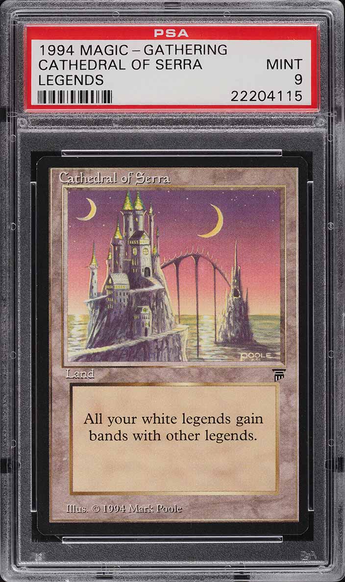 1994 Magic The Gathering MTG Legends Cathedral Of Serra PSA 9 MINT on ...