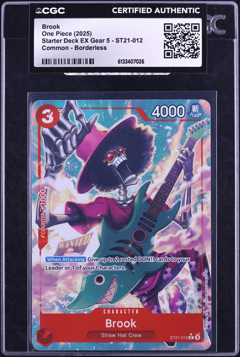 2025 One Piece Starter Deck EX Gear 5 Borderless Brook #ST21-012 CGC ...