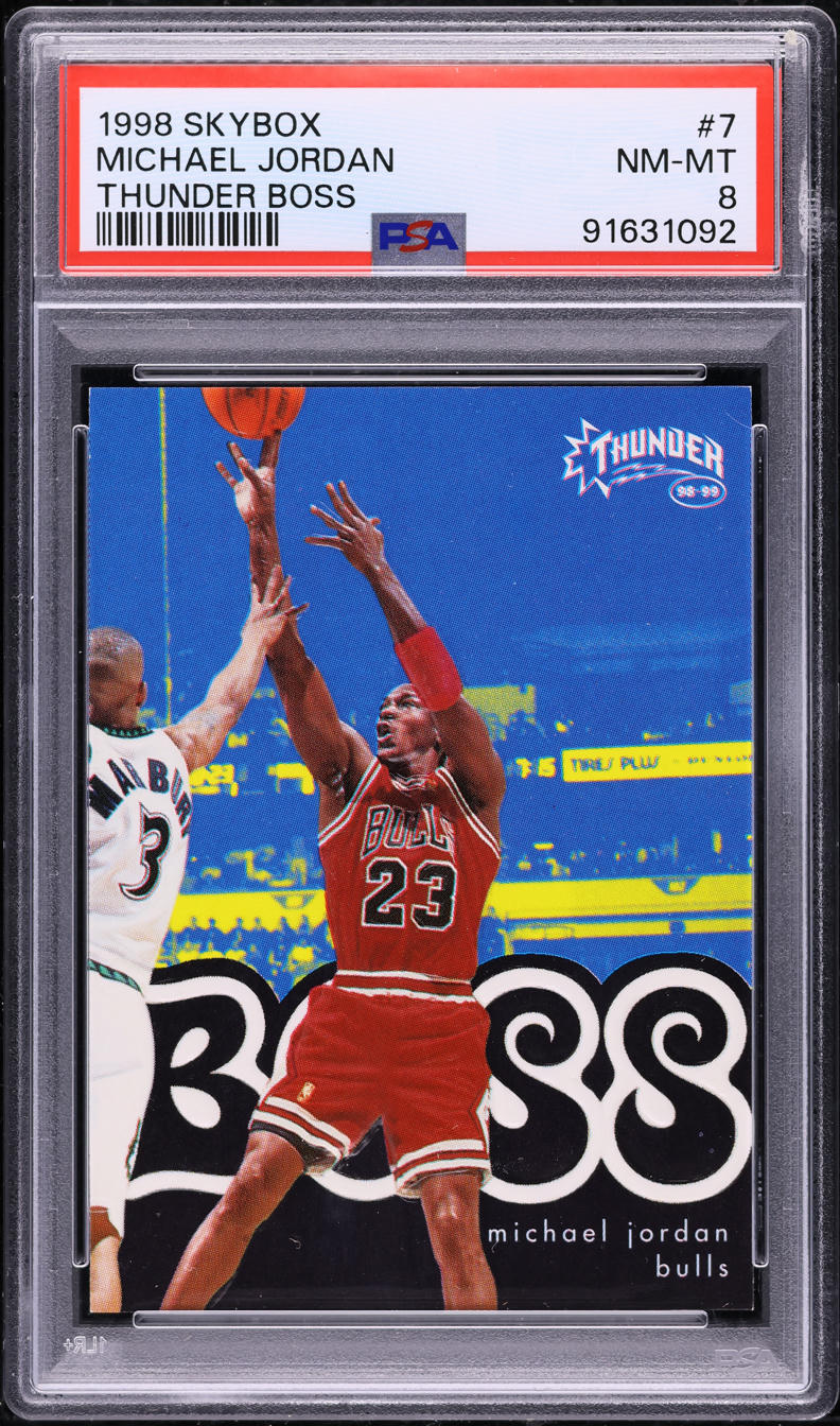1998 Skybox Thunder Boss Michael Jordan #7 PSA 8 NM-MT on Fanatics Collect