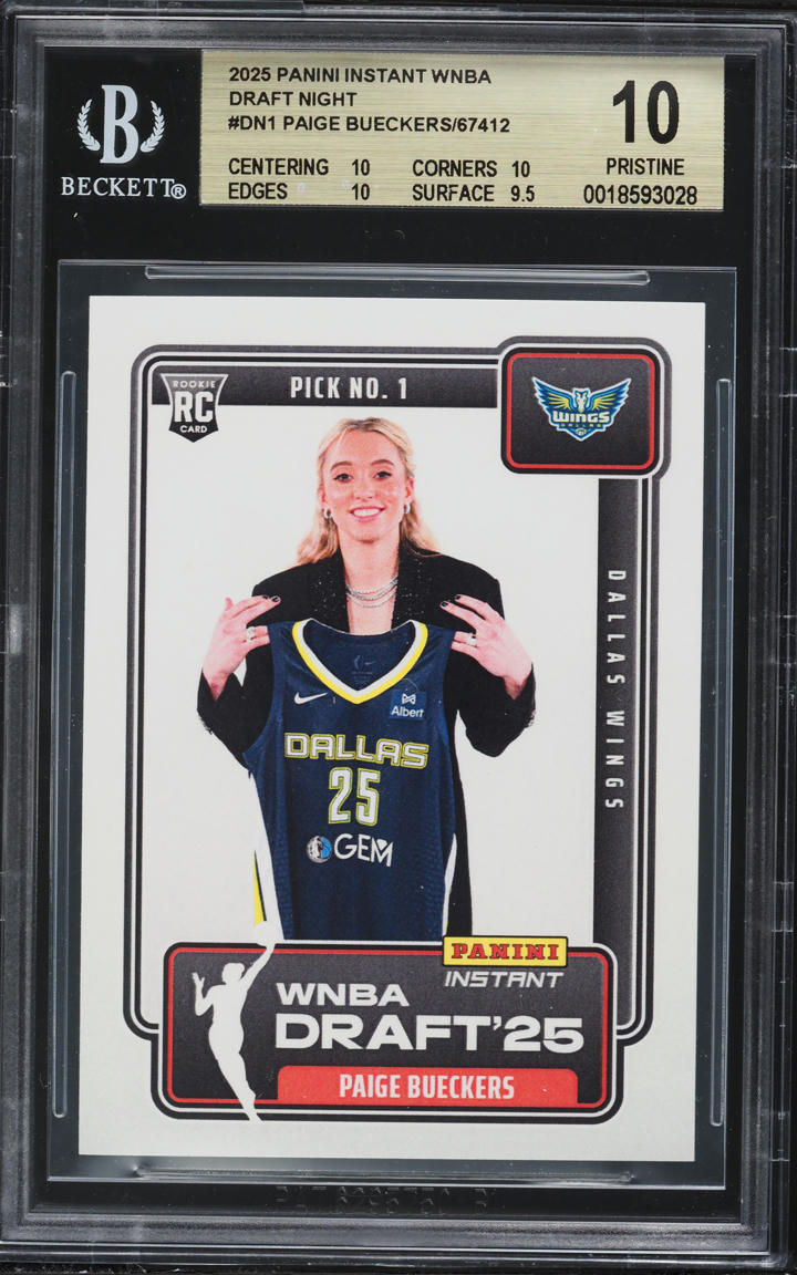 2025 Panini Instant WNBA Draft Night Paige Bueckers ROOKIE /67412 #DN1 ...