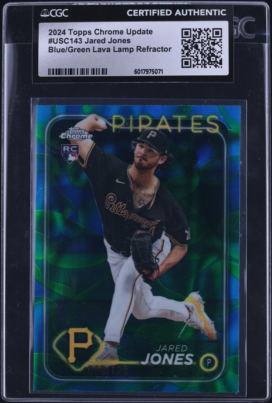 2024 Topps Chrome Update Blue Green Lava Lamp Jared Jones ROOKIE /125 ...