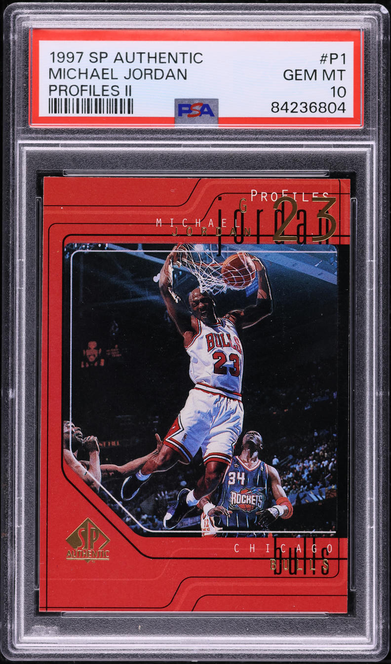 1997 SP Authentic Profiles II Michael Jordan #P1 PSA 10 GEM MINT on Fanatics Collect