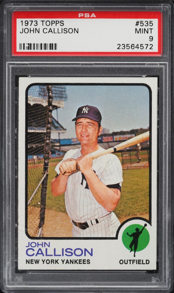 1973 Topps John Callison #535 PSA 9 MINT on Fanatics Collect