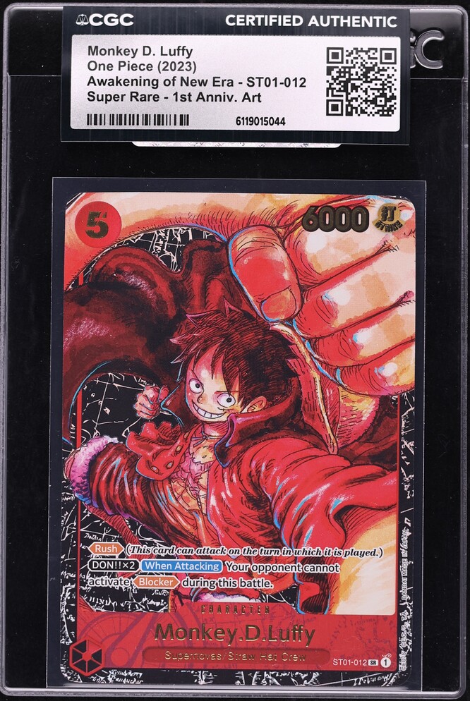 2023 One Piece Awakening Of New Era 1st Anniversary Art SR Monkey D ...