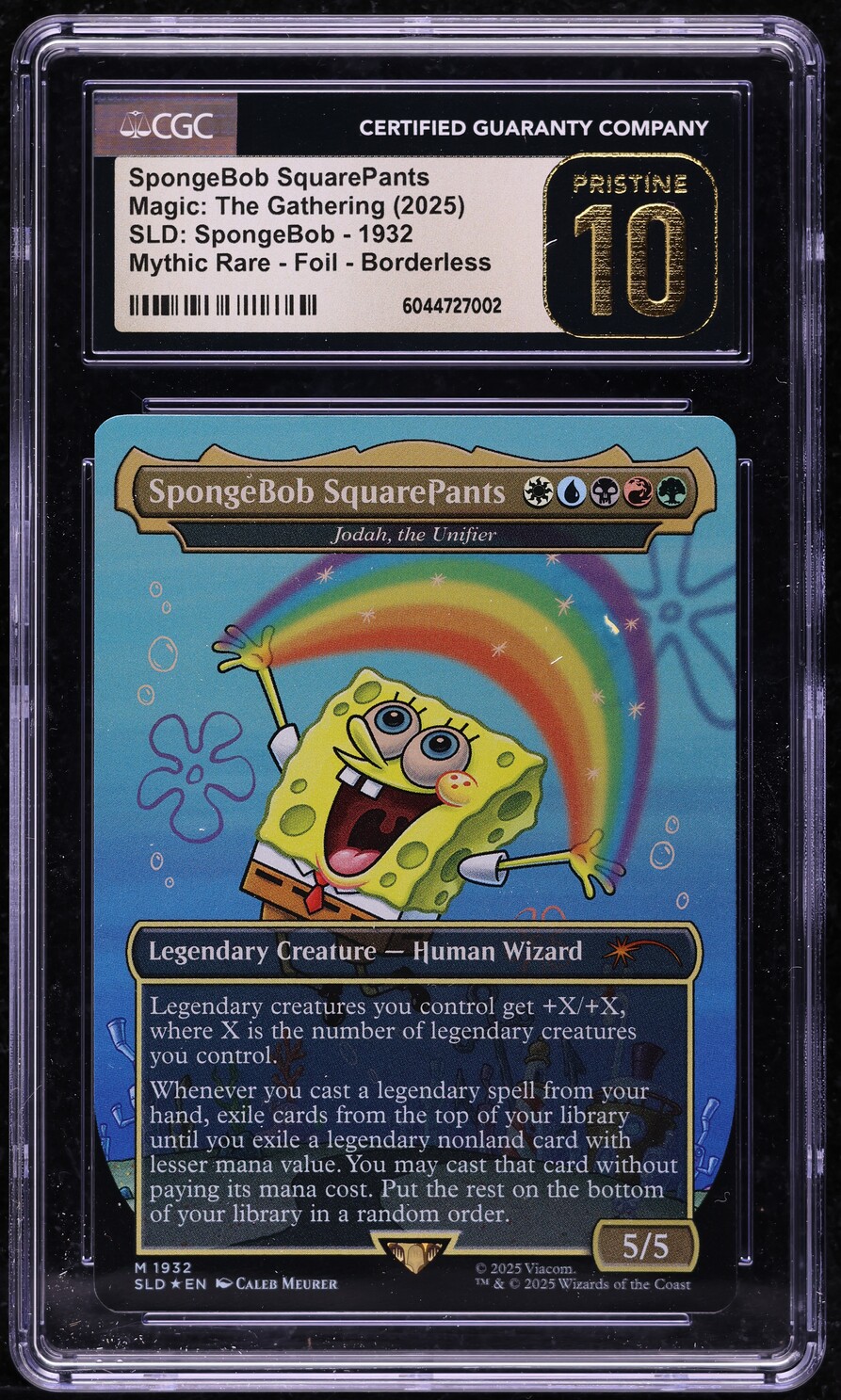2025 MTG SLD: SpongeBob Foil Borderless SpongeBob SquarePants #1932 CGC ...