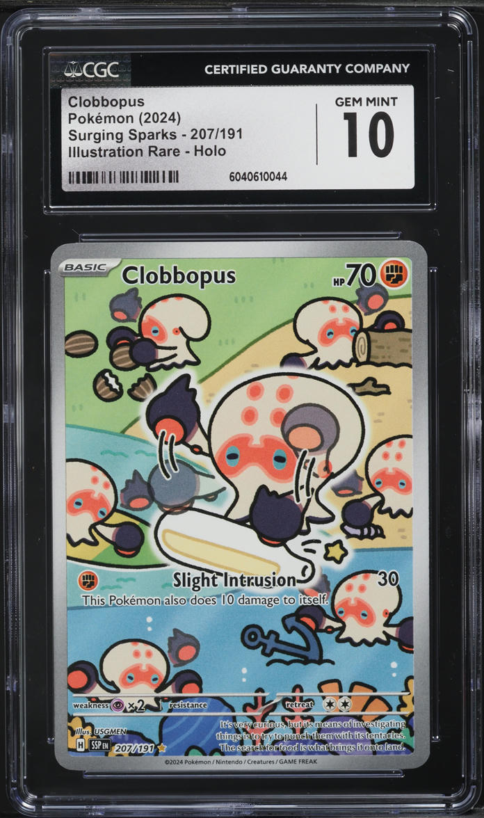 2024 Pokemon Scarlet & Violet Surging Sparks IR Clobbopus #207 CGC 10 ...