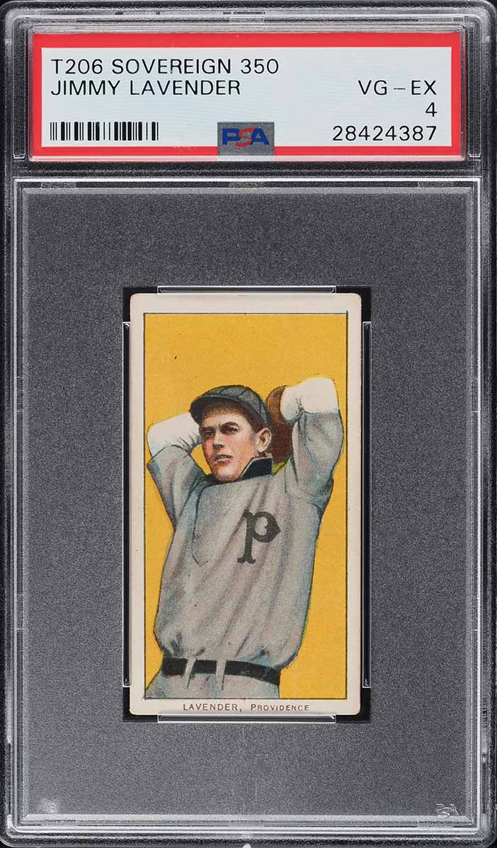 1909-11 T206 Jimmy Lavender SOVEREIGN 350 PSA 4 VGEX on Fanatics Collect