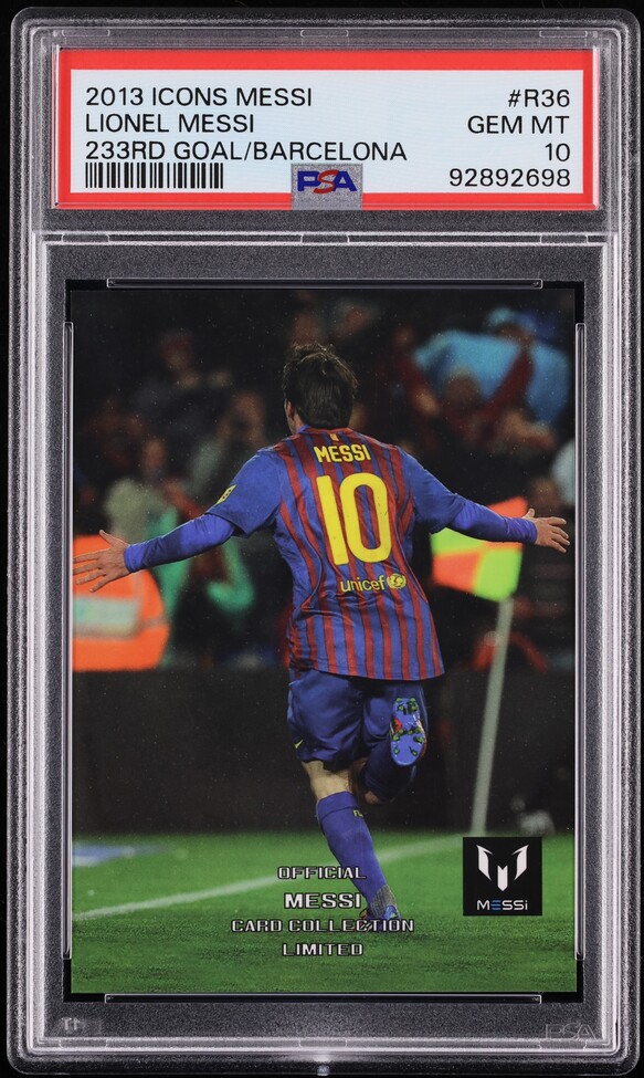 2013 Icons Messi Limited Collection 233rd Goal Barcelona Lionel Messi ...