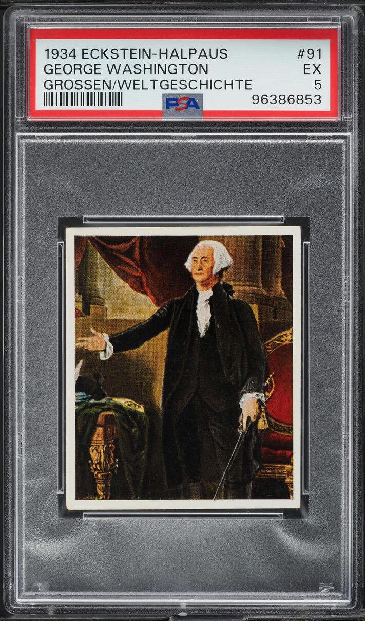 1934 Eckstein-Halpaus Die Grossen Weltgeschichte George Washington #91 ...