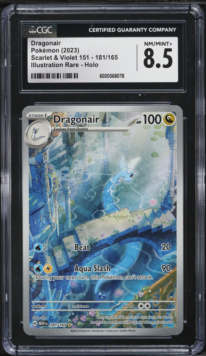 2023 Pokemon Scarlet & Violet 151 IR Dragonair #181 CGC 8.5 NM-MT+ on ...