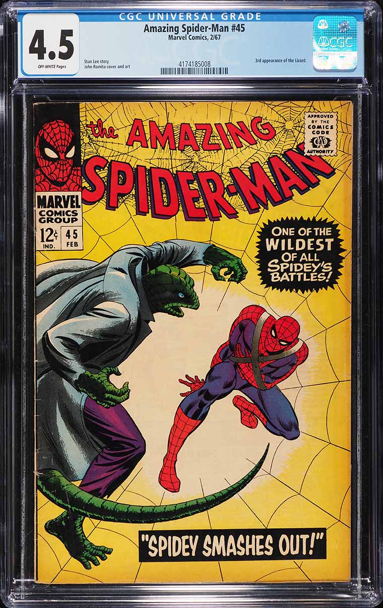 Amazing Spider-Man #45 (Marvel, 1967) CGC 4.5 Off-White Pages on ...
