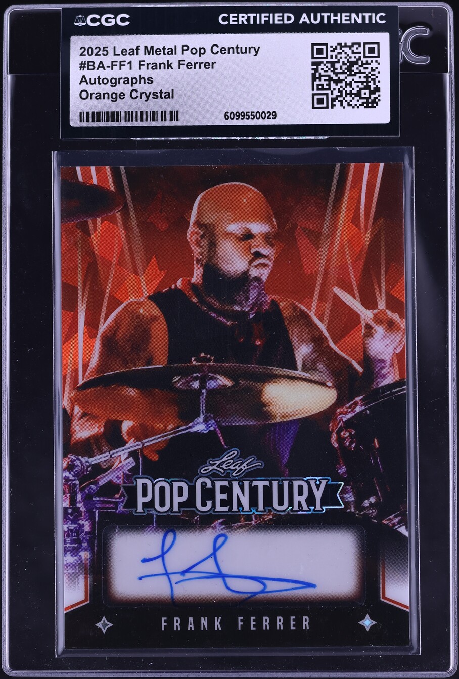 2025 Leaf Metal Pop Century Orange Crystal Frank Ferrer AUTO /4 #BA-FF1 ...