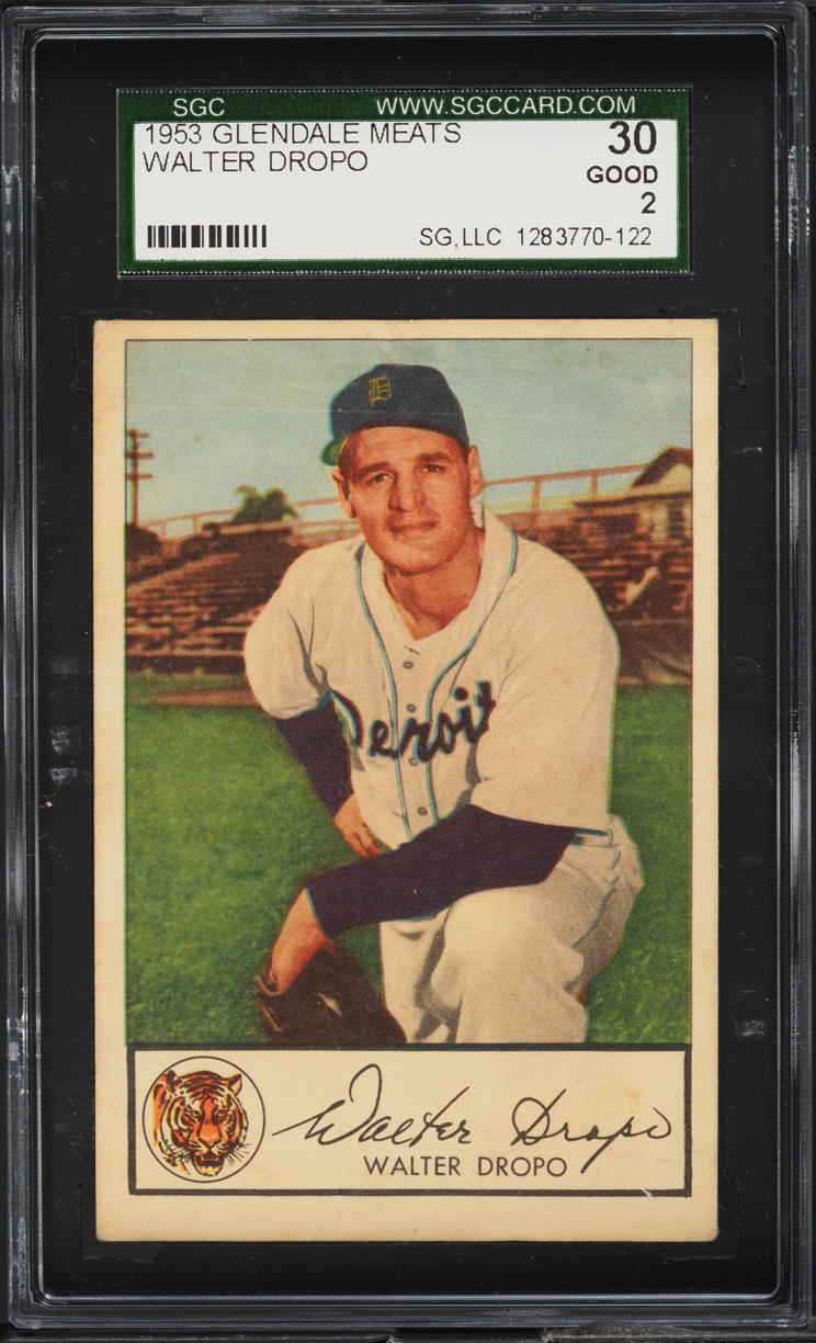 1953 Glendale Meats Walter Dropo SGC 2 GD on Fanatics Collect