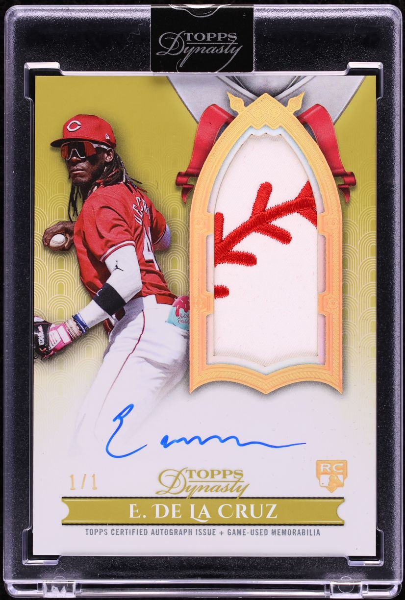 2024 Topps Dynasty Gold Elly De La Cruz ROOKIE PATCH AUTO 1/1 #DAPB-ED1 ...