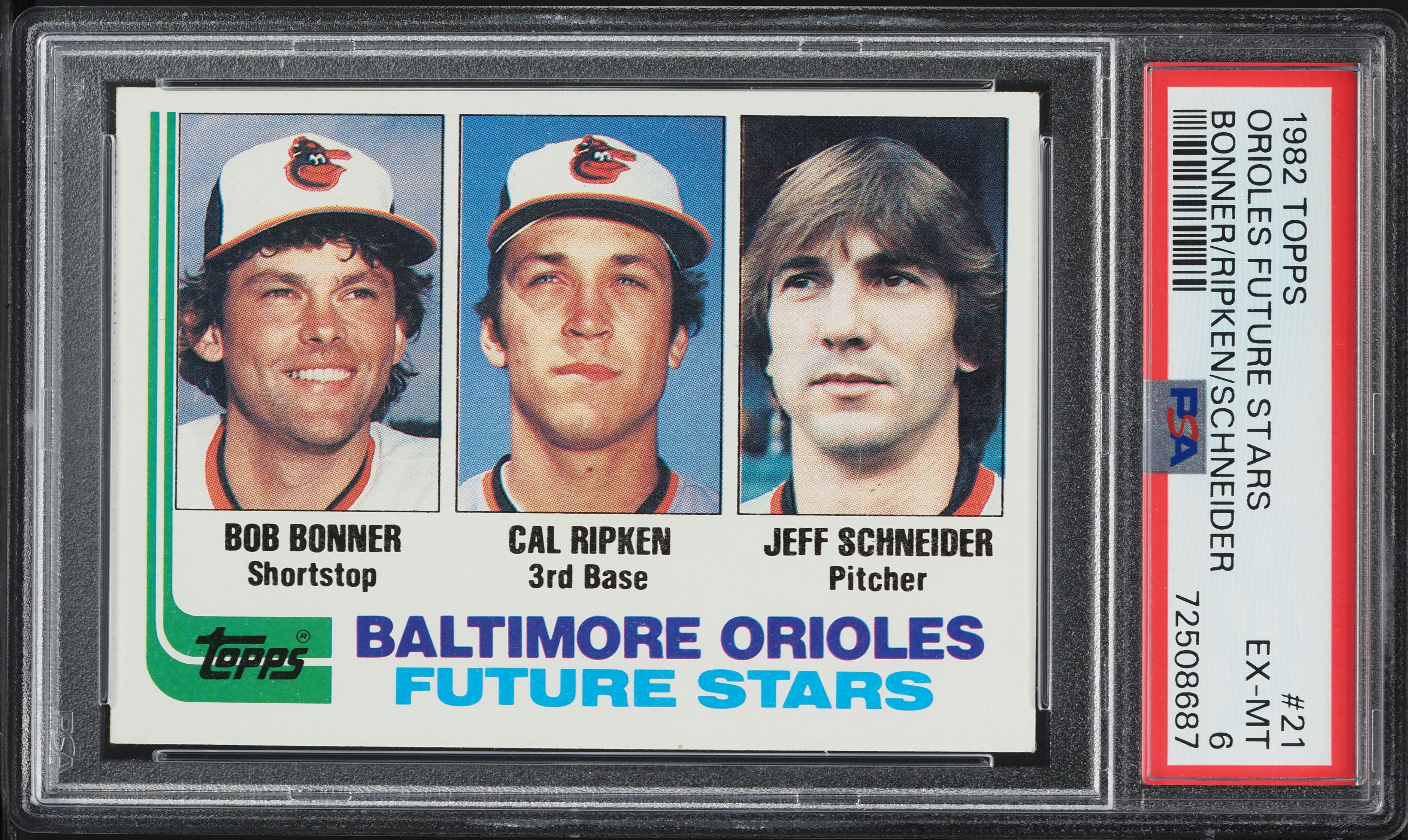 1982 Topps Cal Ripken Jr. ROOKIE #21 PSA 6 EXMT on Fanatics Collect