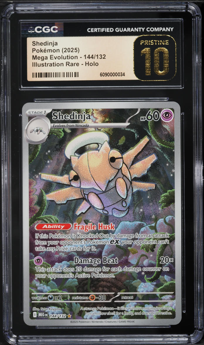 2025 Pokemon Mega Evolution IR Shedinja #144 CGC 10 PRISTINE on ...