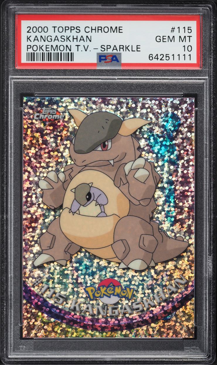 2000 Topps Chrome Pokemon Series 2 Sparkle Kangaskhan #115 PSA 10 GEM MINT on Fanatics Collect