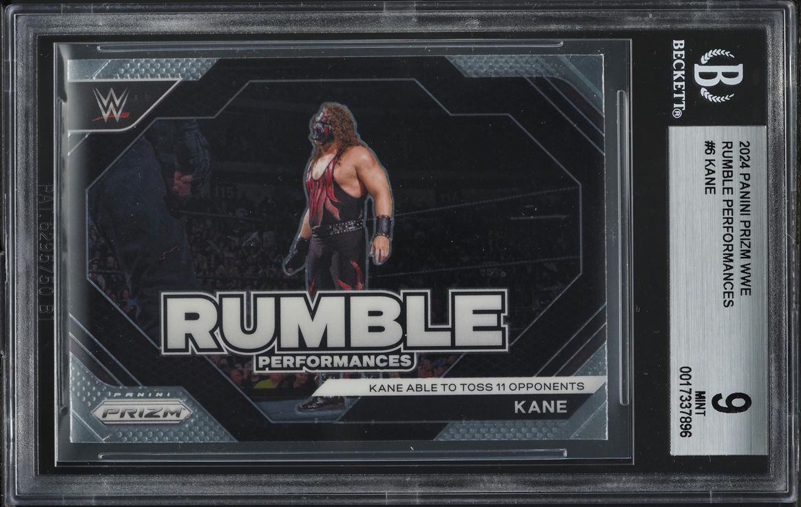2024 Panini Prizm WWE Rumble Performances Kane #6 BGS 9 MINT on ...