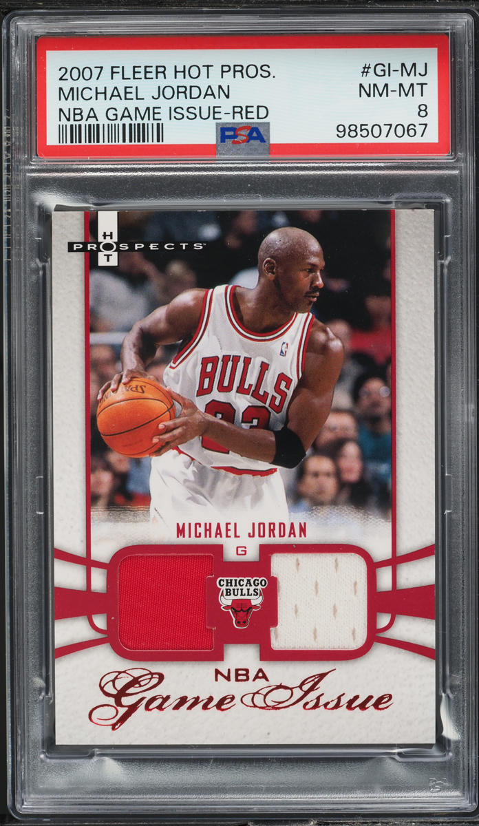 2007 Fleer Hot Prospects NBA Game Issue Red Michael Jordan PATCH /25 ...