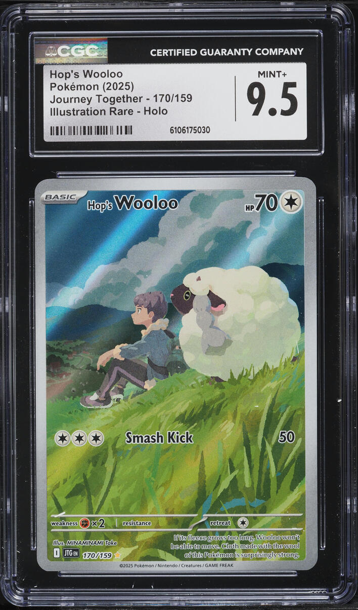 2025 Pokemon Scarlet & Violet Journey Together IR Hop's Wooloo #170 CGC ...
