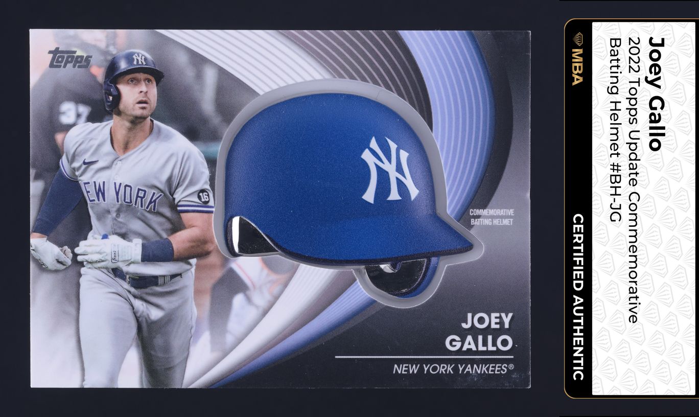 2022 Topps Update Commemorative Batting Helmet Joey Gallo #BH-JG MBA AUTH on Fanatics Collect