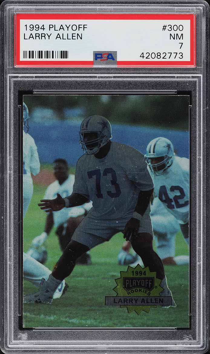 1994 Playoff Football Larry Allen ROOKIE #300 PSA 7 NRMT on Fanatics ...