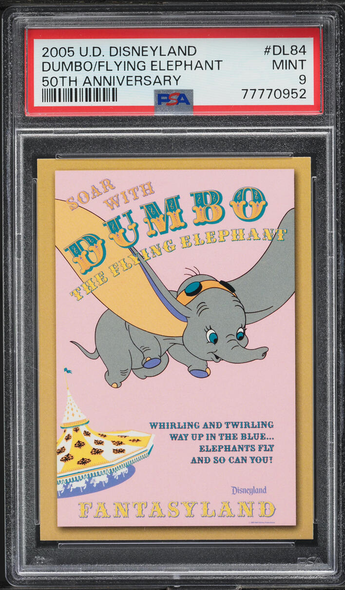 2005 Upper Deck Disneyland 50th Anniversary Dumbo Flying Elephant #DL ...
