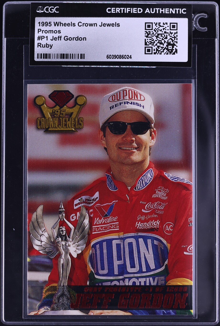 1995 Wheels Crown Jewels Promo Ruby Jeff Gordon #P1 CGC AUTH on ...
