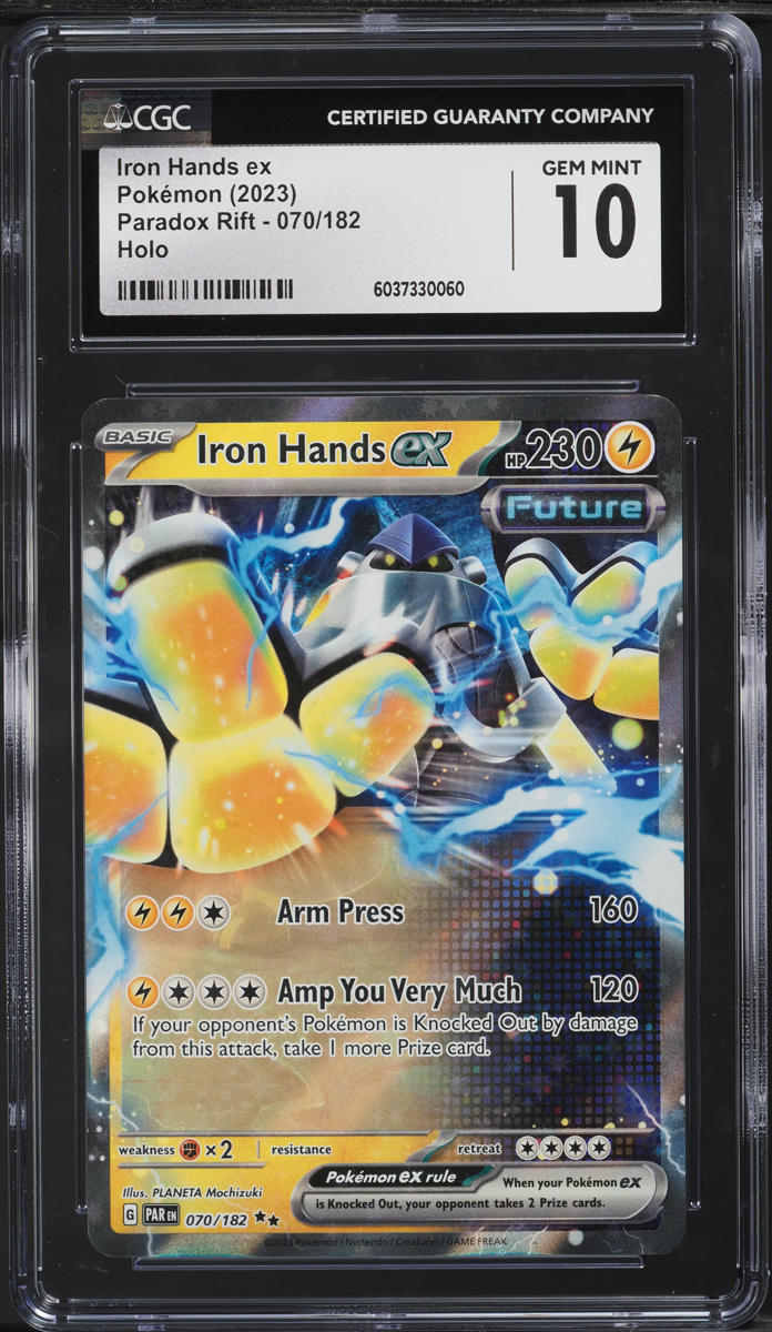 2023 Pokemon SV Paradox Rift Holo Iron Hands ex #70 CGC 10 GEM MINT on ...