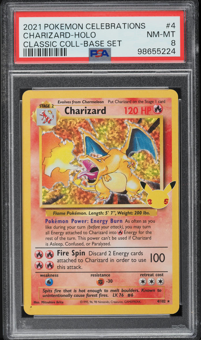 2021 Pokemon SWSH Celebrations Classic Collection Holo Charizard #4 PSA ...