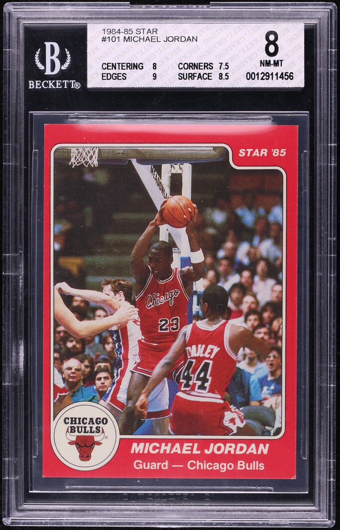 1984 Star Basketball Michael Jordan ROOKIE #101 BGS 8 NM-MT on Fanatics ...