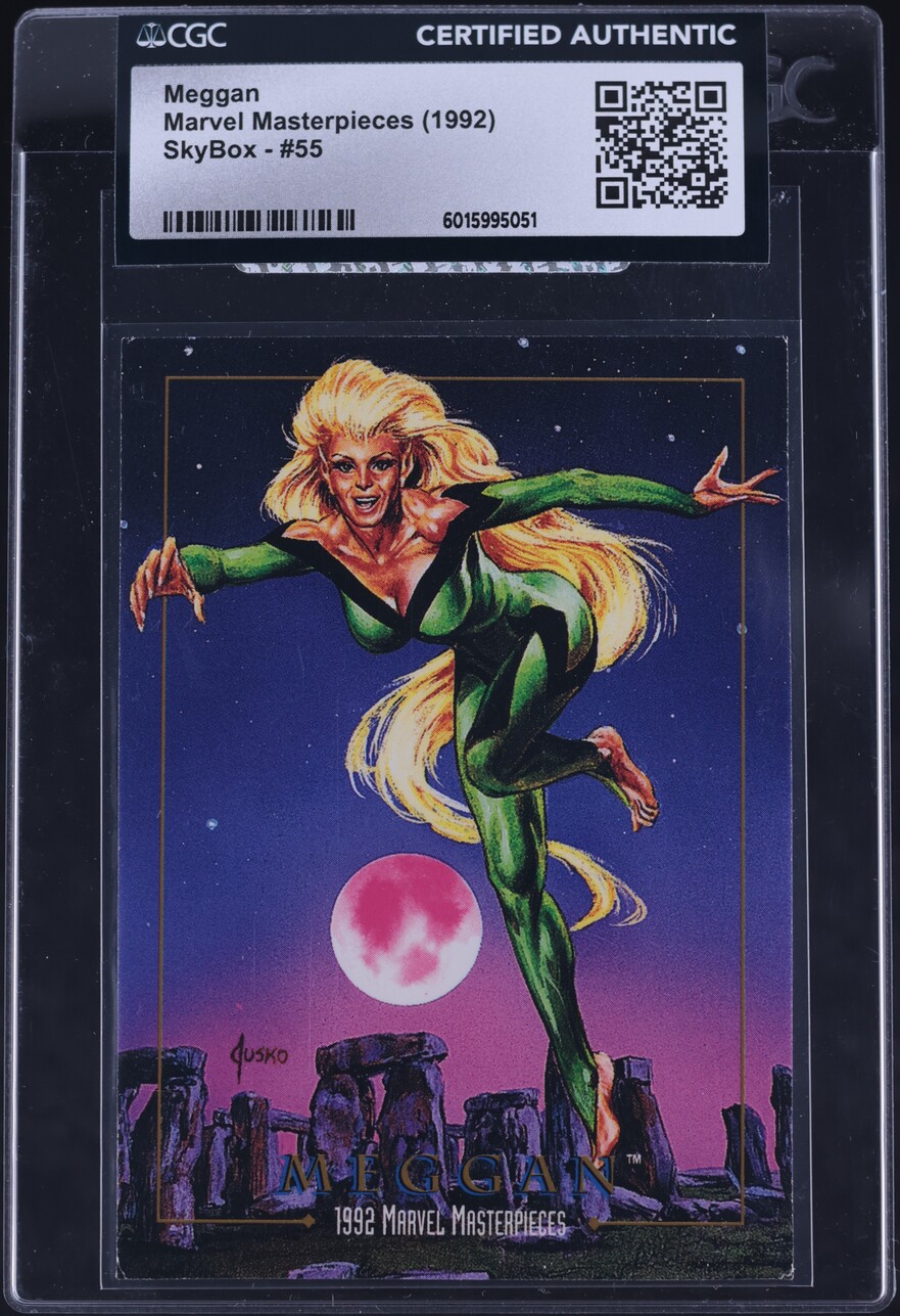 1992 Skybox Marvel Masterpieces Meggan #55 CGC AUTH on Fanatics Collect