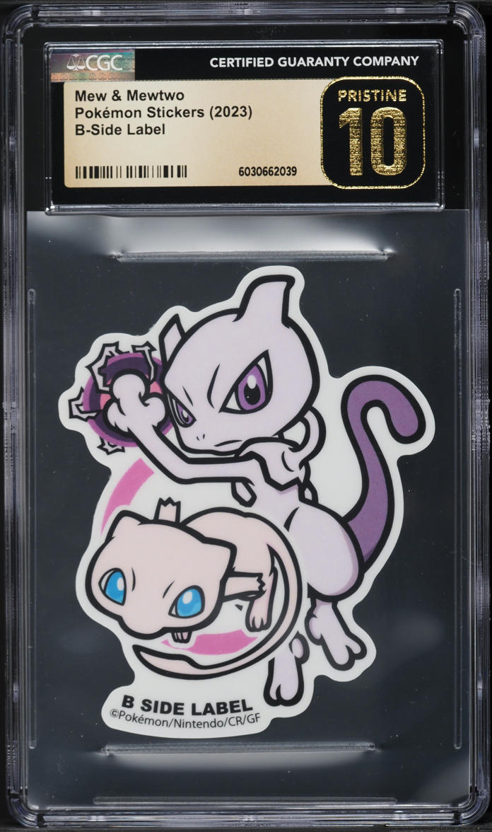 2023 Pokemon Stickers B-Side Label Mew & Mewtwo CGC 10 PRISTINE on ...