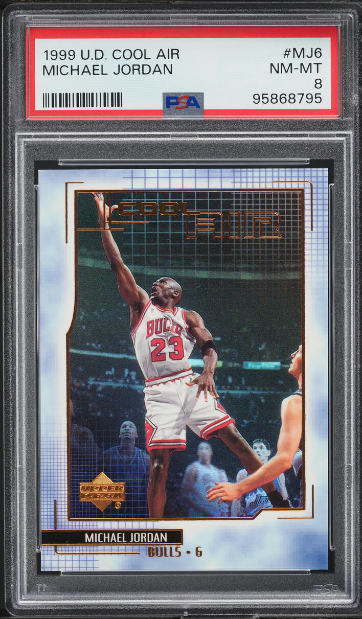 1999 Upper Deck Cool Air Michael Jordan #MJ6 PSA 8 NM-MT on Fanatics ...