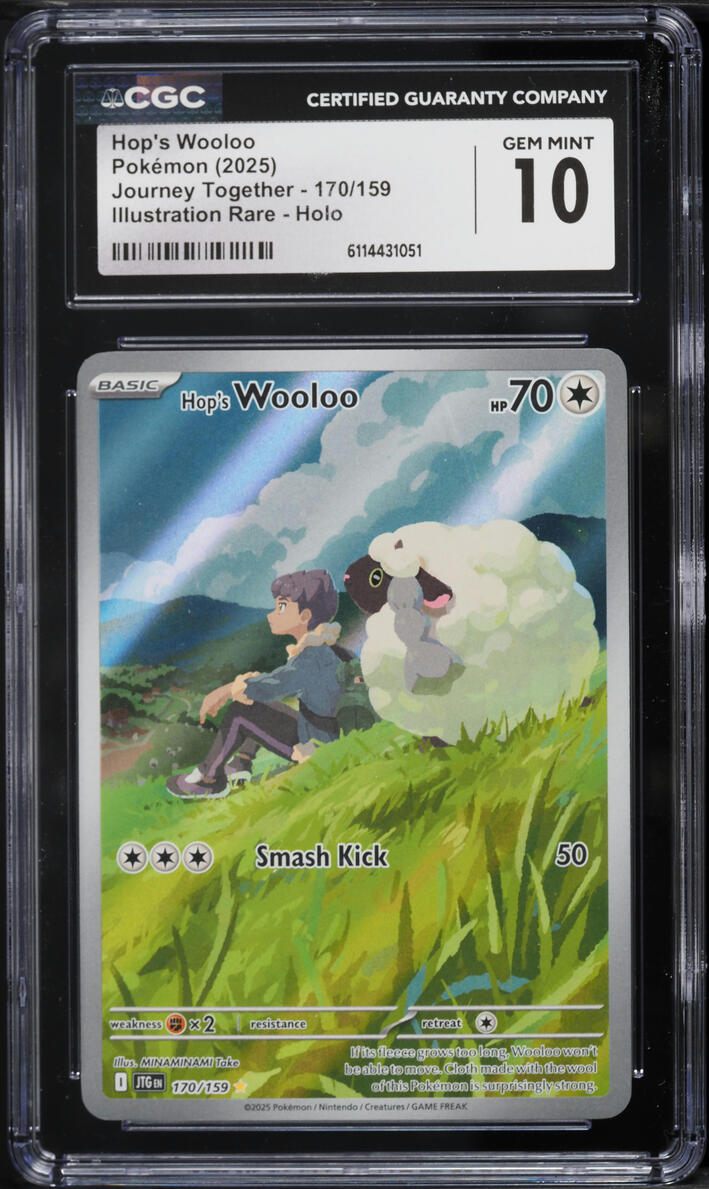 2025 Pokemon Scarlet & Violet Journey Together IR Hop's Wooloo #170 CGC ...