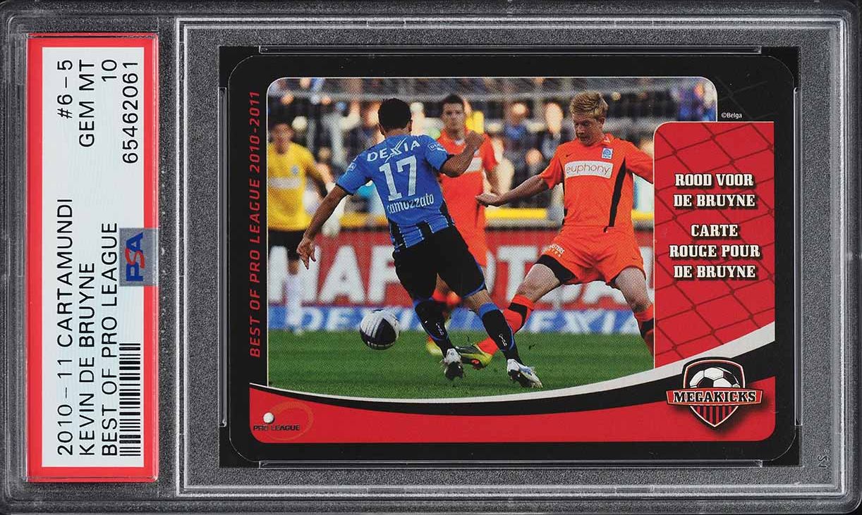 2010 Cartamundi Best Of Pro League Kevin De Bruyne ROOKIE #6-5 PSA 10 GEM MINT on Fanatics Collect