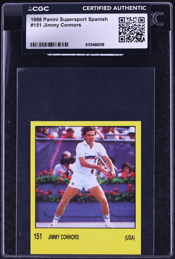 1988 Panini Supersport Spanish Jimmy Connors #151 CGC AUTH on Fanatics ...