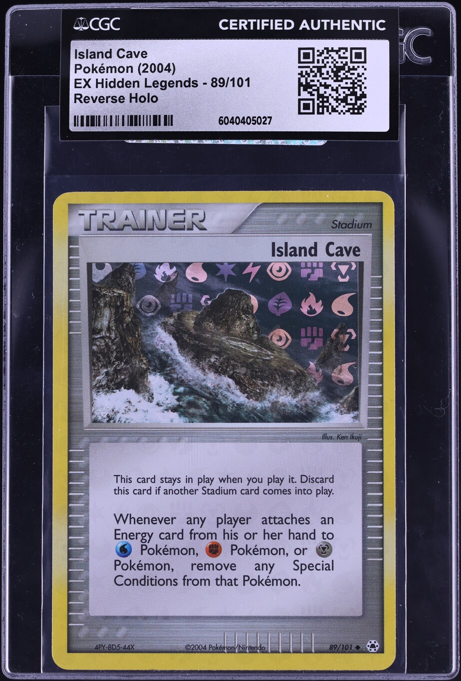 2004 Pokemon EX Hidden Legends Reverse Holo Island Cave #89 CGC AUTH on ...