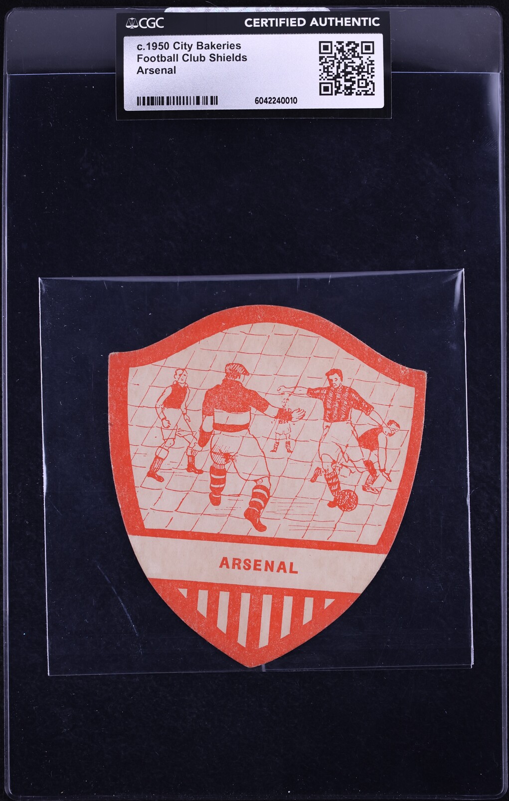 1950 City Bakeries Arsenal FOOTBALL CLUB SHIELDS CGC AUTH on Fanatics ...