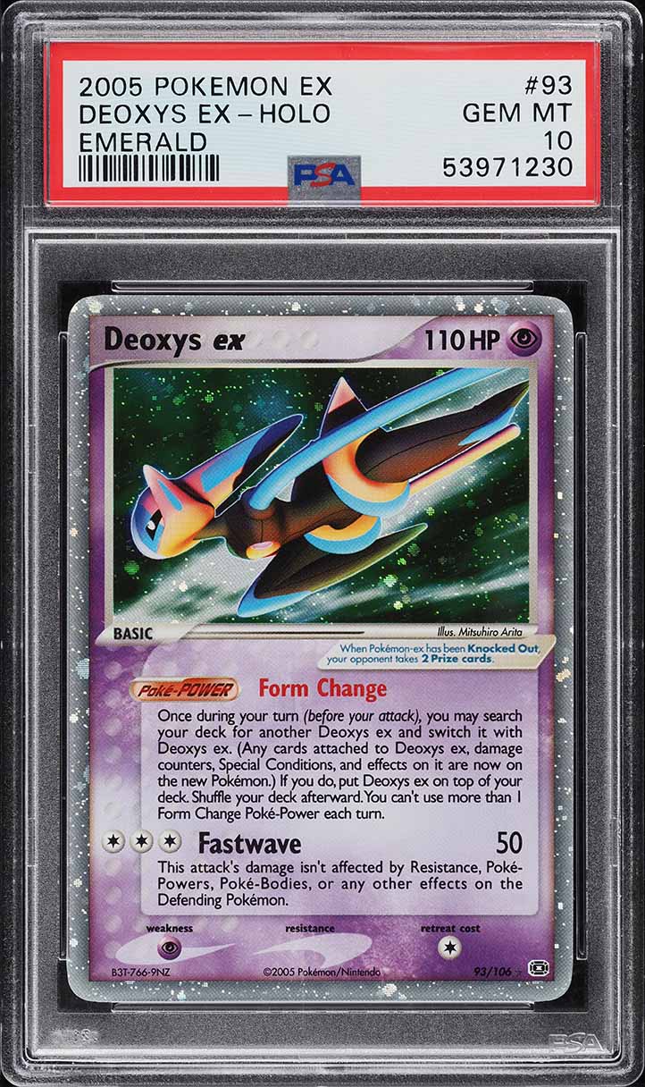 2005 Pokemon EX Emerald Holo Deoxys ex #93 PSA 10 GEM MINT on Fanatics ...