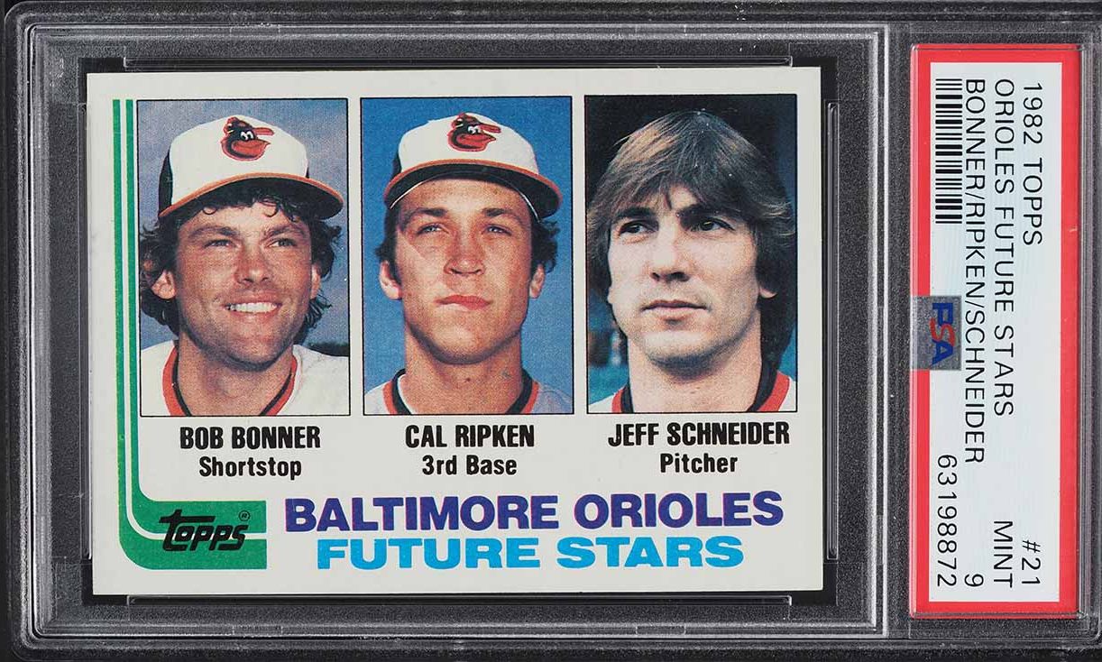 1982 Topps Cal Ripken Jr. ROOKIE #21 PSA 9 MINT on Fanatics Collect