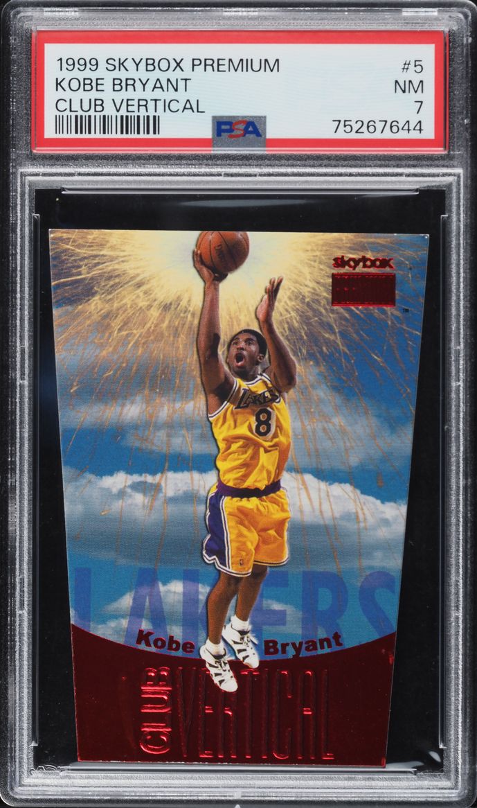 1999 Skybox Premium Club Vertical Kobe Bryant /100 #5 PSA 7 NRMT on ...
