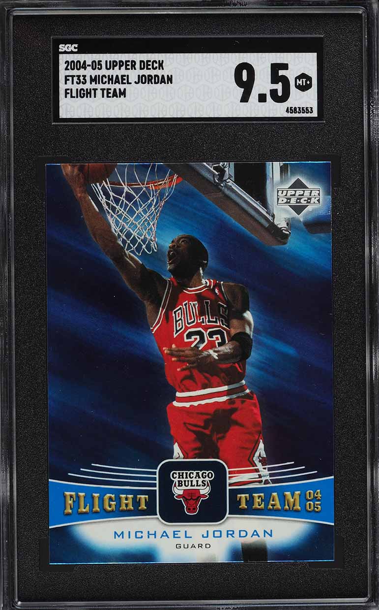 2004 Upper Deck Flight Team Michael Jordan #FT33 SGC 9.5 MINT+ on ...